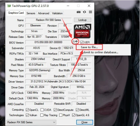小白也能看懂的RX470/570/580强刷BIOS教程 - 哔哩哔哩