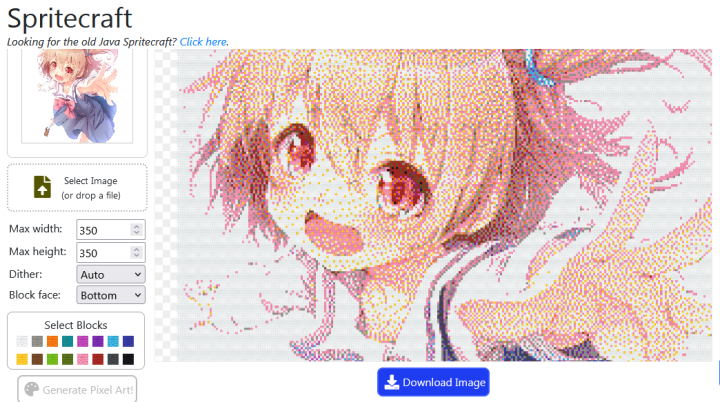 MC风格像素画生成器Spritecraft - 哔哩哔哩