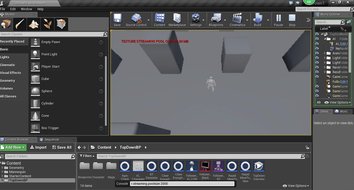 UE5 Texture Streaming Pool 运行时红色提示关闭 - 哔哩哔哩