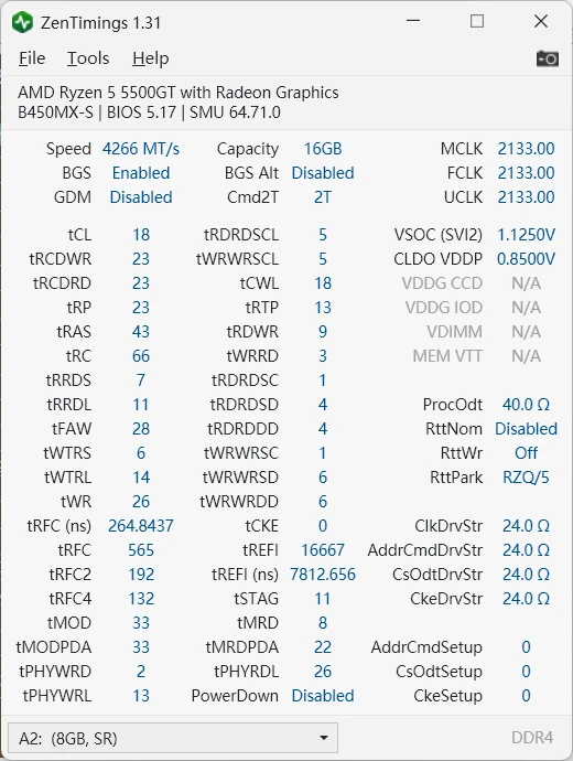 锐龙APU 5500gt内存超频交流贴（持续更新） - 哔哩哔哩