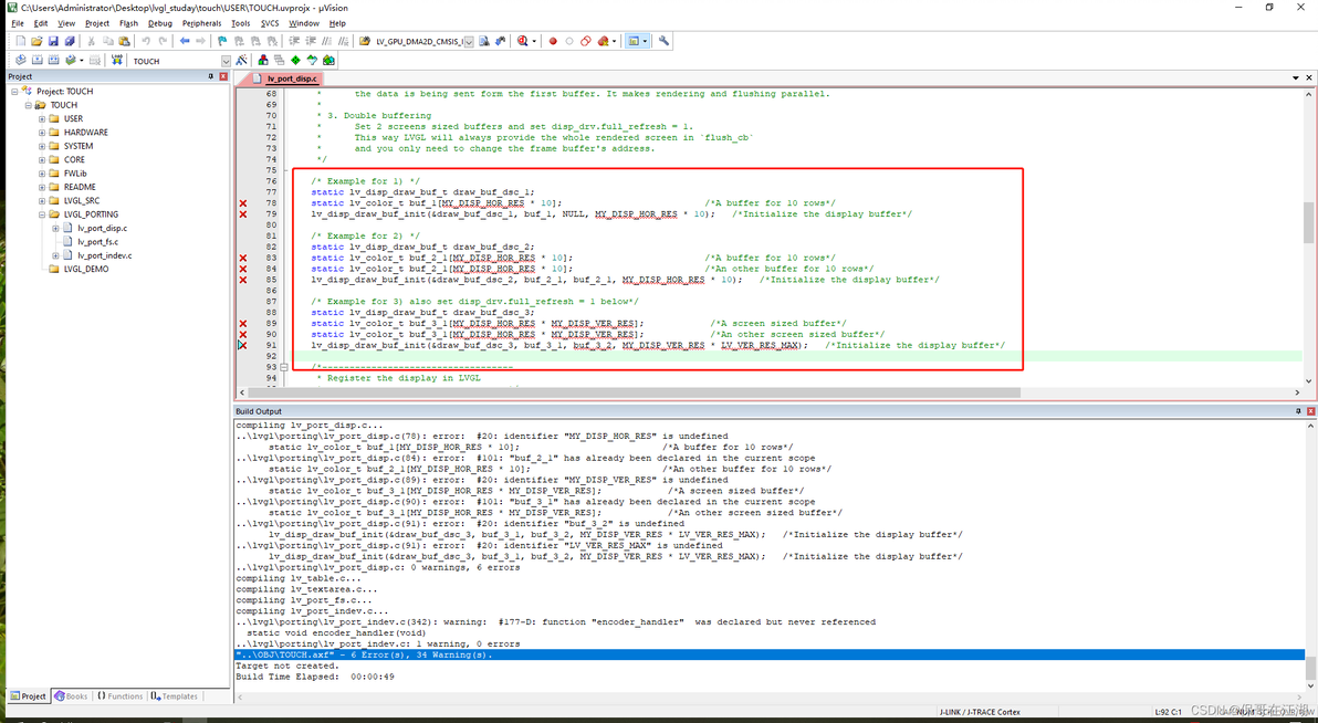 LVGL 8.02移植 - 哔哩哔哩