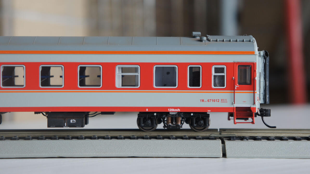 【模型】N27出品YW25G硬卧（广播车）车厢 评测 P2 - 哔哩哔哩