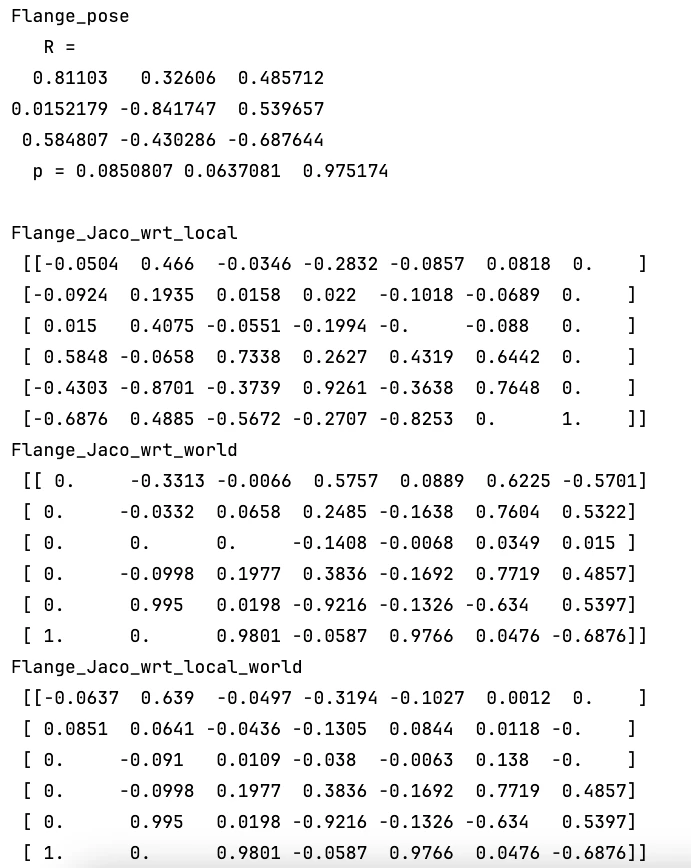 （升级版）Matlab机器人工具箱、Pinocchio、Mucojo验证7轴机械臂正运动学、雅克比矩阵 - 哔哩哔哩