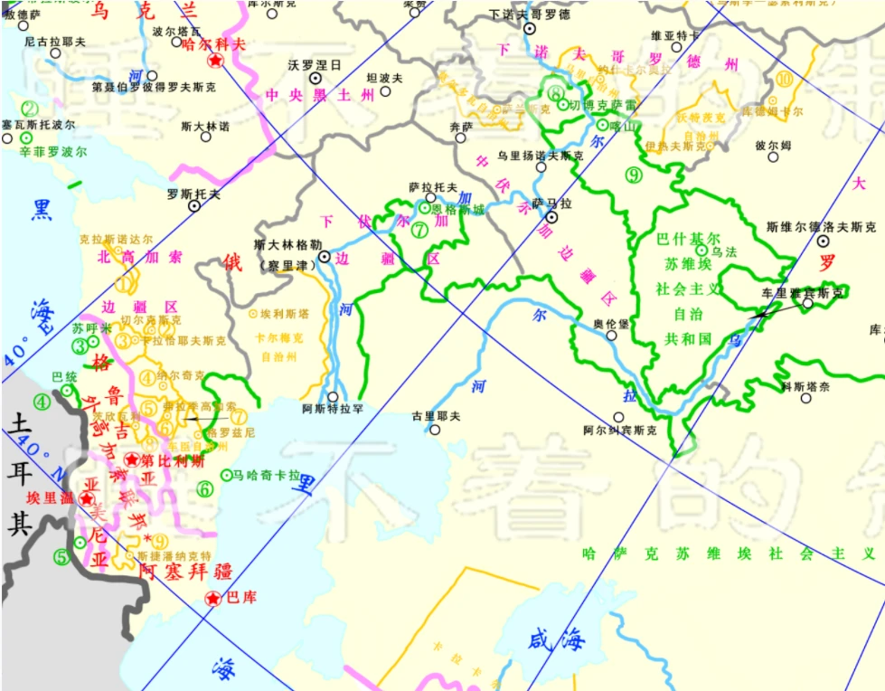 全网唯一高清！推荐收藏！早期苏联行政区划地图（1930年）【附1930年行政区划一览表】 - 哔哩哔哩