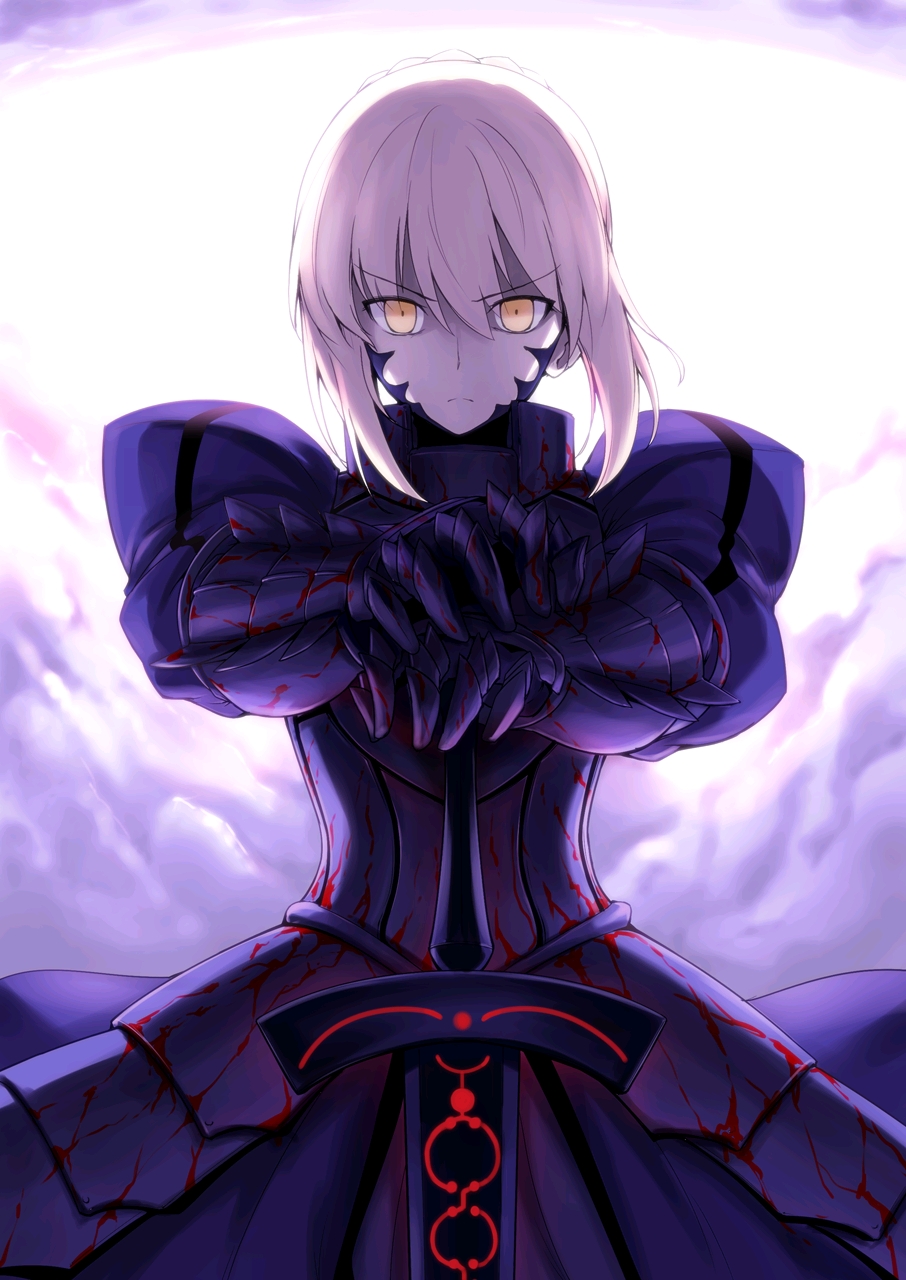 FGO黑saber美图赏（七）——不挠燃烧胜利之剑 - 哔哩哔哩