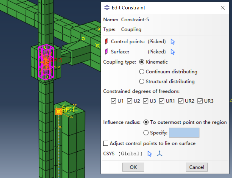 Abaqus多体运动模拟（Coupling约束） - 哔哩哔哩