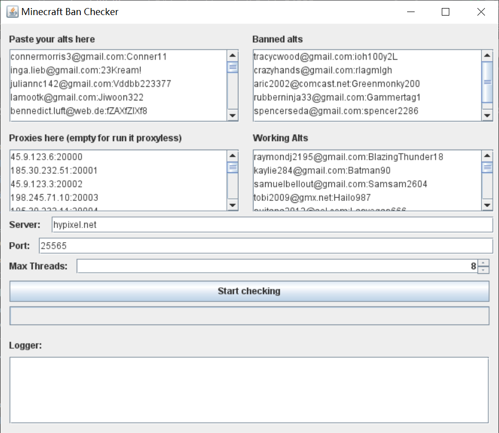 Minecraft Account Checker - 哔哩哔哩