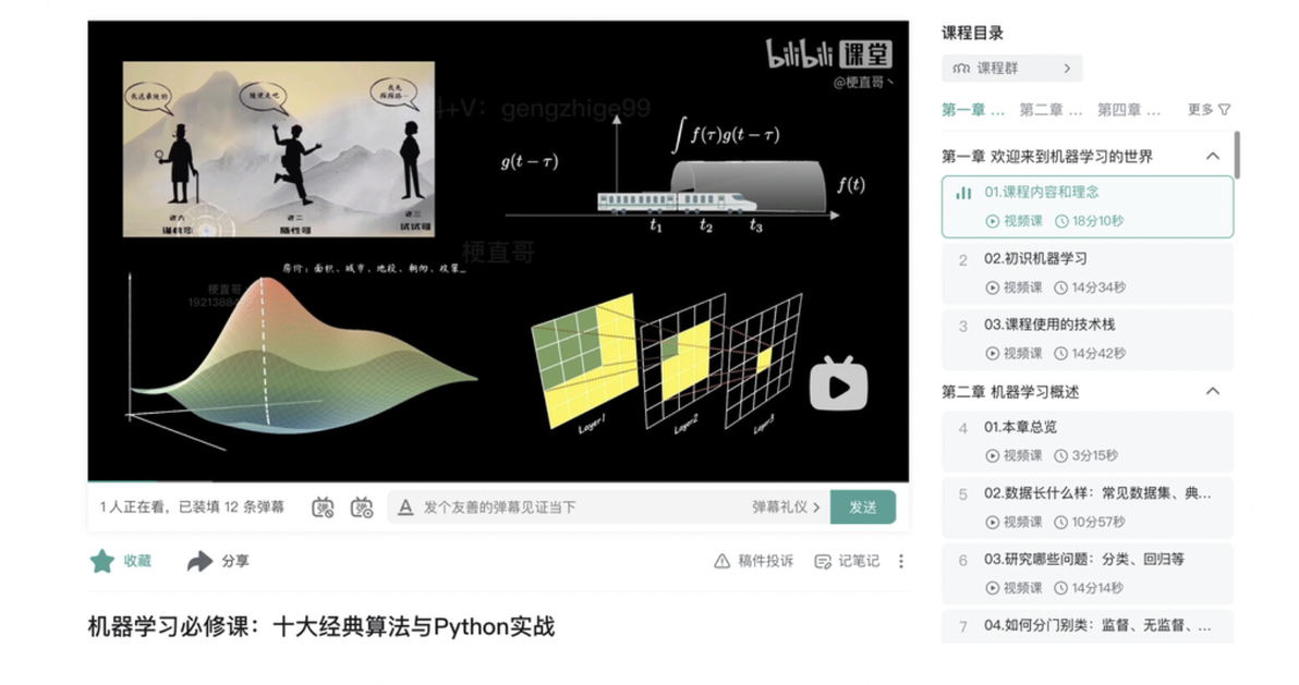 1.7 深度学习路线图 - 哔哩哔哩
