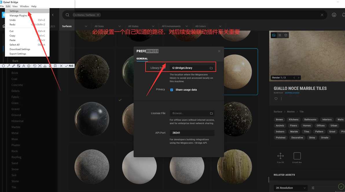 从Quixel Megascans通过bridge到unity的安装教程（保姆操作） - 哔哩哔哩