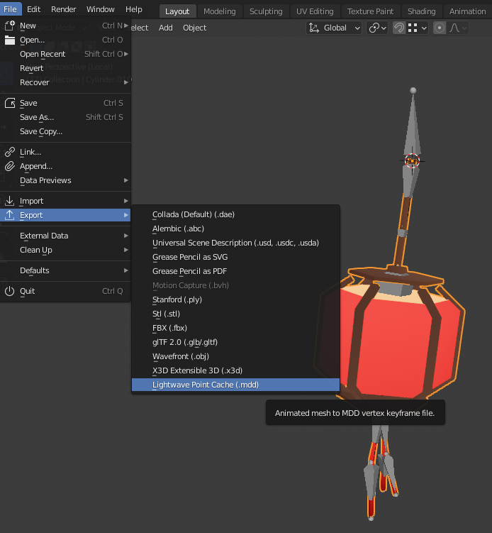Blender物体模拟动画转成关键帧 - 哔哩哔哩