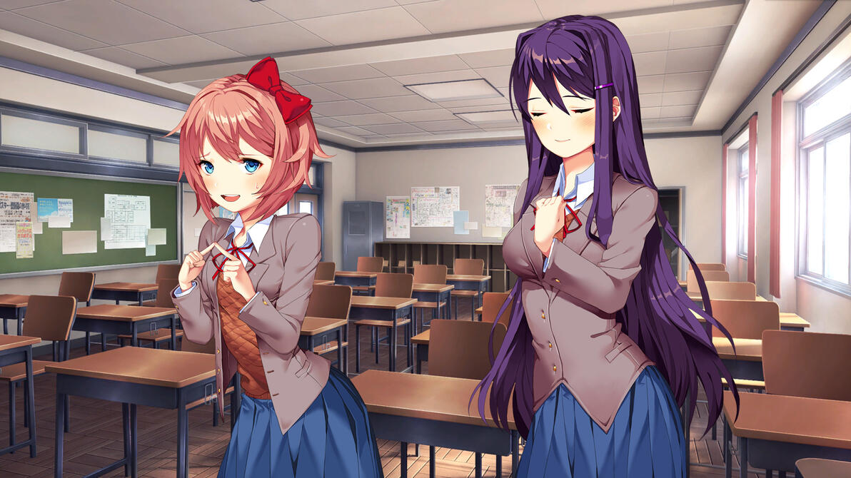 【Galgame推荐】-DDLC出了DLC！-《心跳文学部》 - 哔哩哔哩