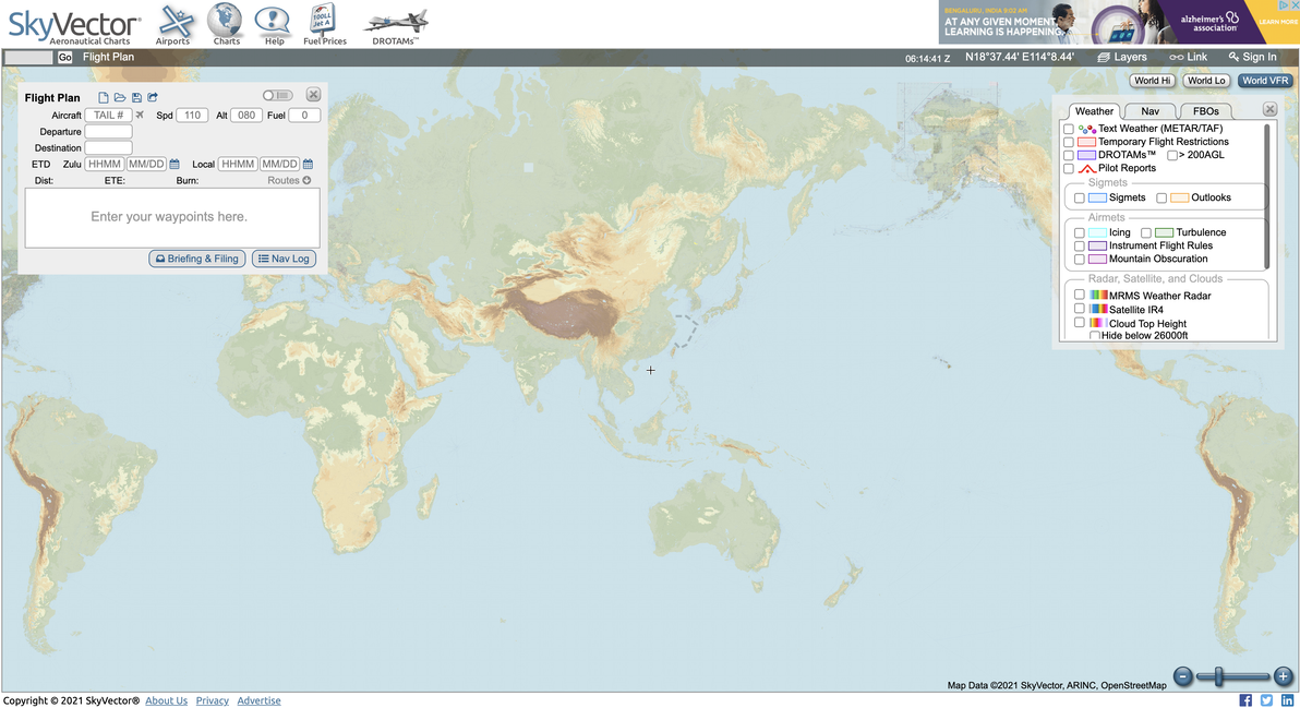 SkyVector.com 模拟飞行 辅助工具推荐 250521 - 哔哩哔哩