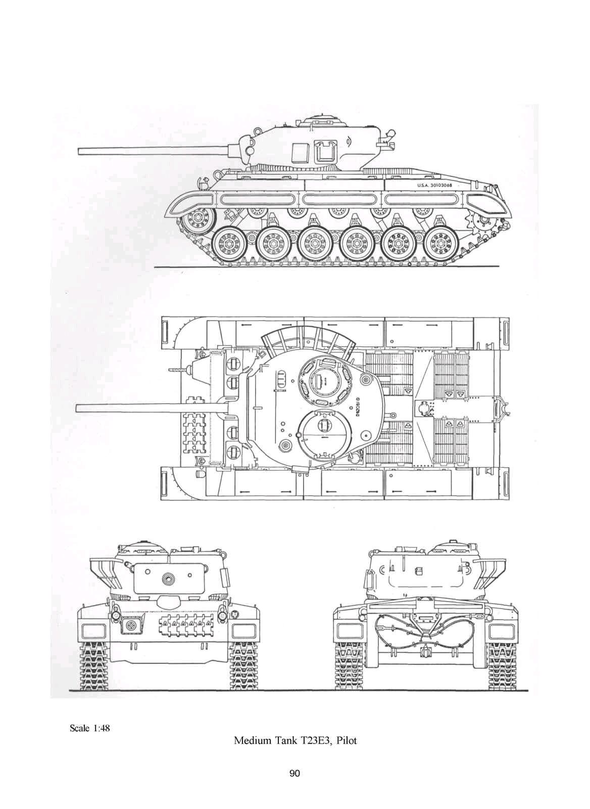 战车对比:中型坦克 T-43与T23 - 哔哩哔哩