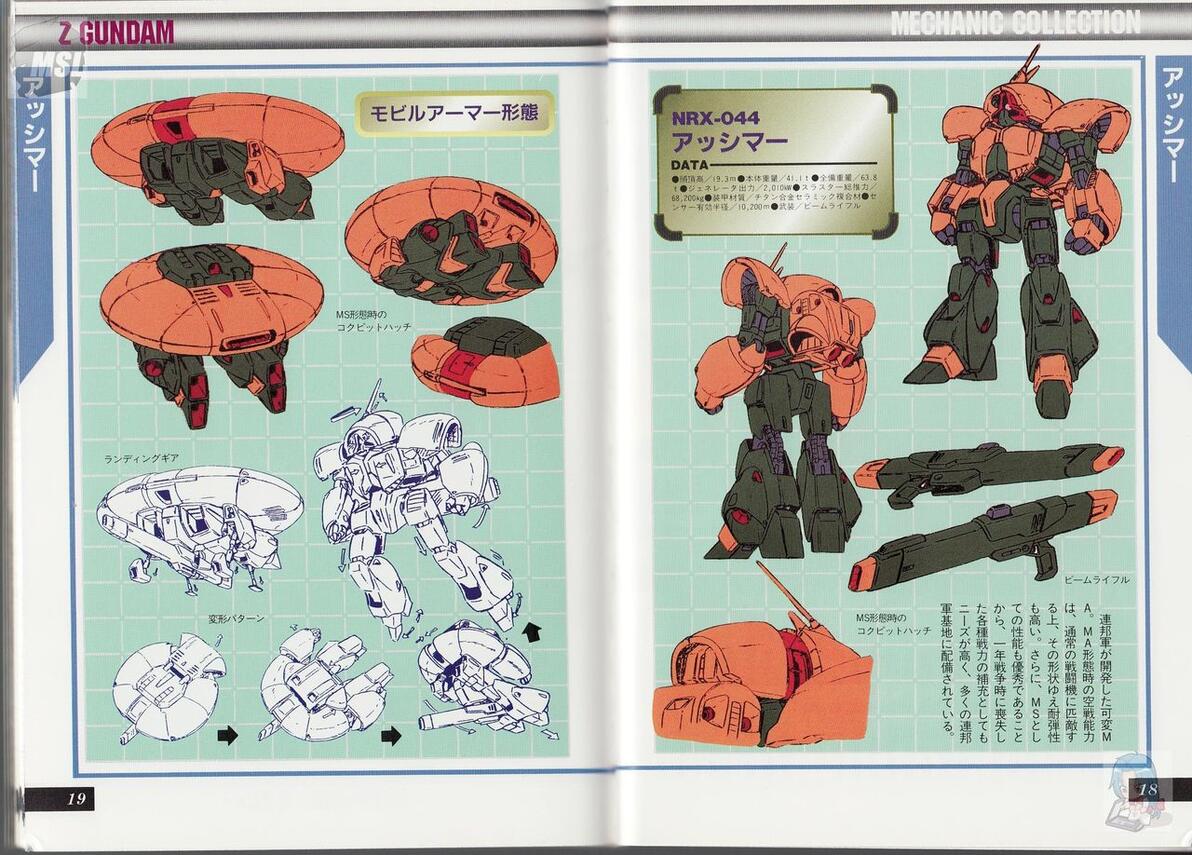 【一曰Acg】电击数据收集 机动战士高达 Z高达 上卷 设定集 RX-178 高达Mk-Ⅱ 日文原版 - 哔哩哔哩