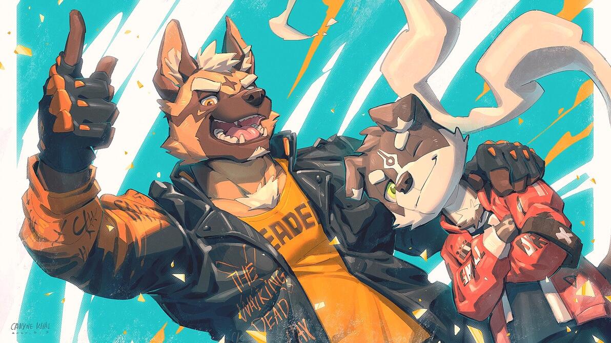 Furry图片转载 Twitter作者:CanyneKhai.1 - 哔哩哔哩