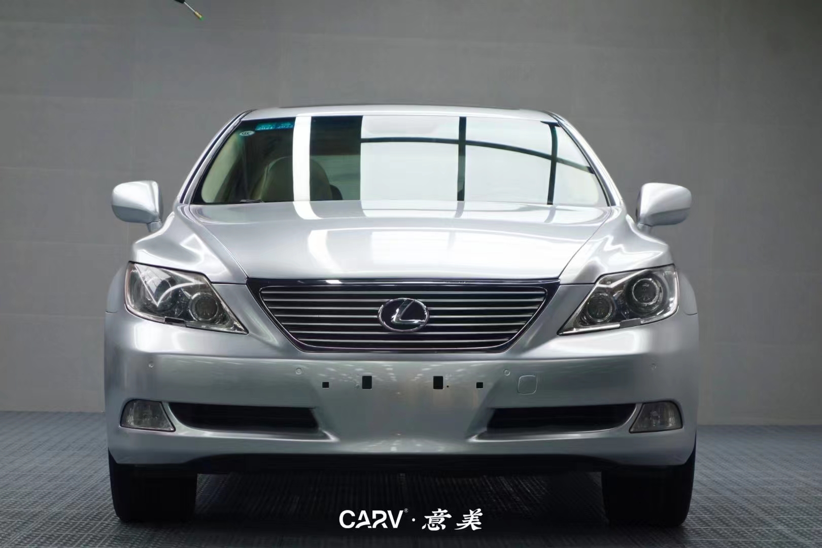 雷克萨斯LS卡孚CARV改色膜白金金属银，华丽而尊贵 - 哔哩哔哩