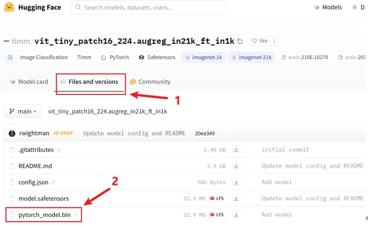 【debug】timm.create_model 加载本地权重文件 - 哔哩哔哩
