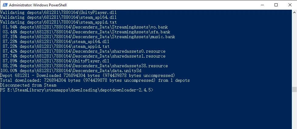 [Descenders]如何使用Depot Downloader下载任意版本的steam游戏 - 哔哩哔哩