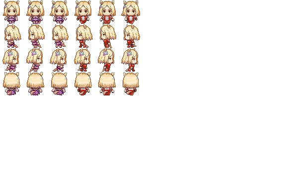 【RPG Maker 素材】成田路行走图 - 哔哩哔哩