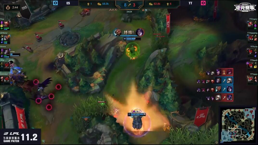 【英雄联盟】TT 2:1 ES TT战胜ES取得二连胜 这是要翻身的节奏吗 - 哔哩哔哩