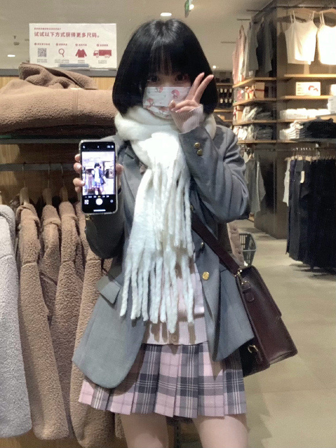 Jk日常丨9uri 粉色系jk 哔哩哔哩