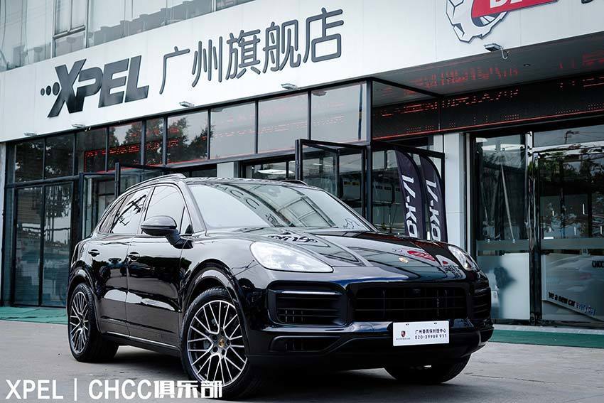 保时捷卡宴贴XPEL ARES系列隐形车衣，效果优异工艺良好受到好评 - 哔哩哔哩