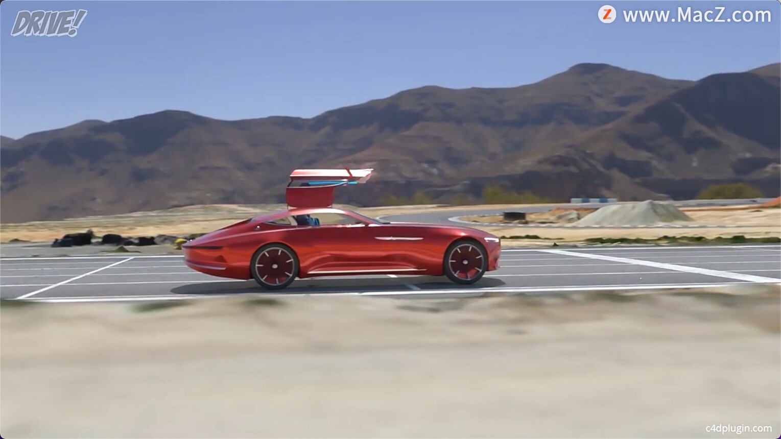 C4D插件：三维汽车绑定驱动工具 Drive! V2.06.0 - 哔哩哔哩