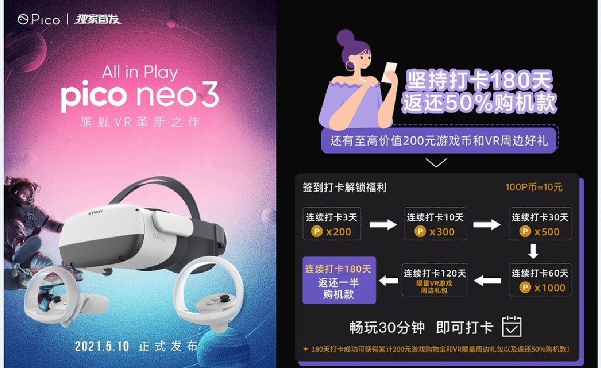 180天打卡，我完成了 ------Pico neo3的180天打卡感受 - 哔哩哔哩