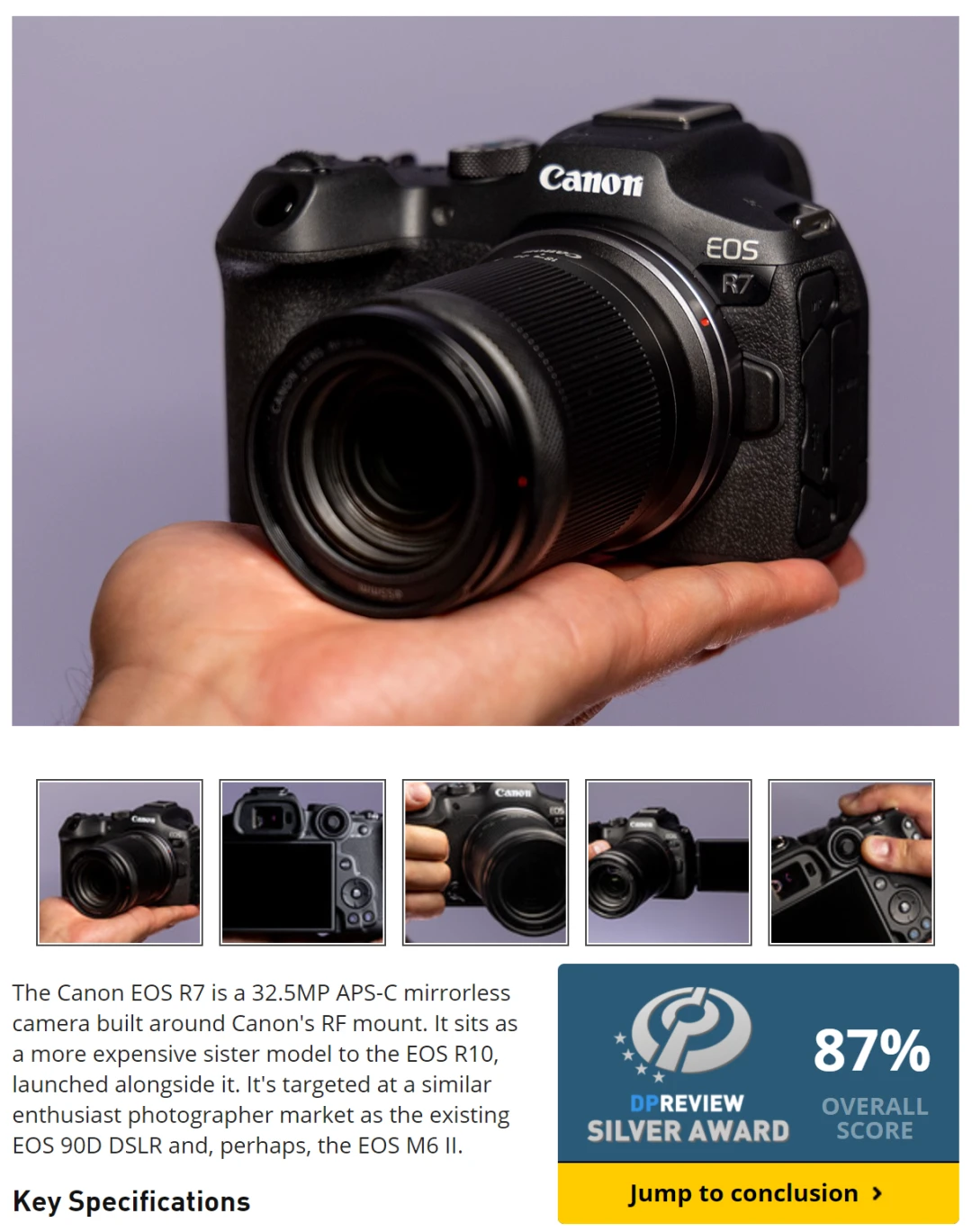 DPReview佳能EOS R7图文测评：银奖87分 - 哔哩哔哩