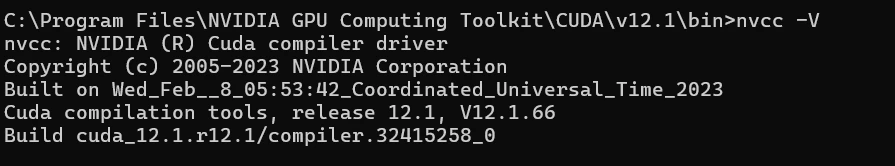 Pytorch CUDA12.1版本windows11安装流程 - 哔哩哔哩