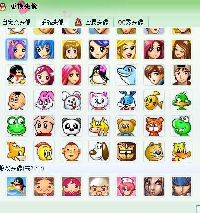 找到了目前比较全的一套QQ默认头像(254个)——第一期 - 哔哩哔哩