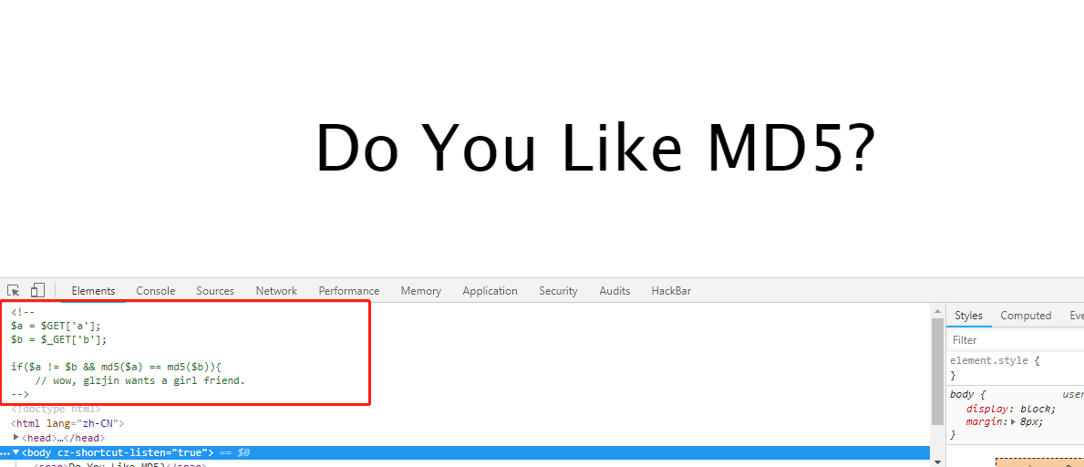 [BJDCTF2020] Easy MD5 - 哔哩哔哩
