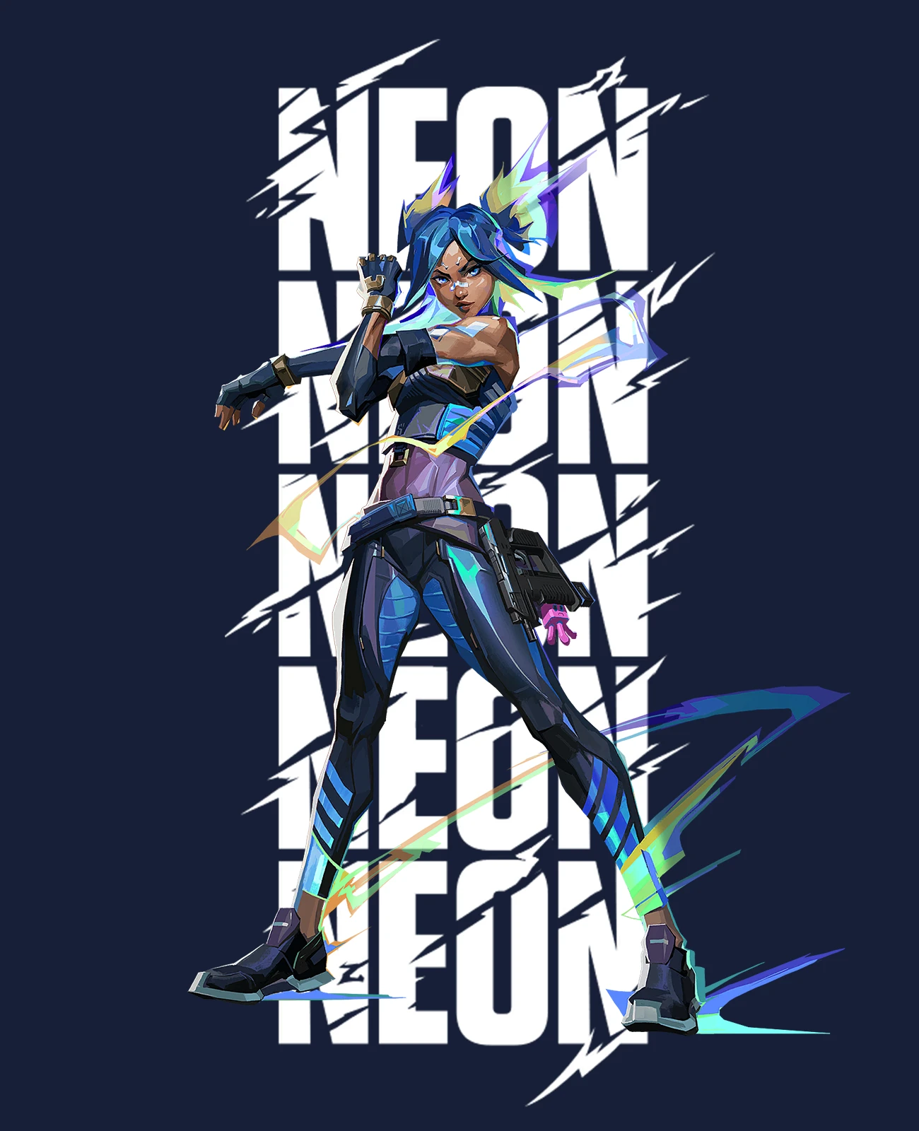 [无畏契约] 英雄介绍 18：霓虹 人物，技能介绍。新玩家，赛事用户必备！ |VALORANT - 哔哩哔哩