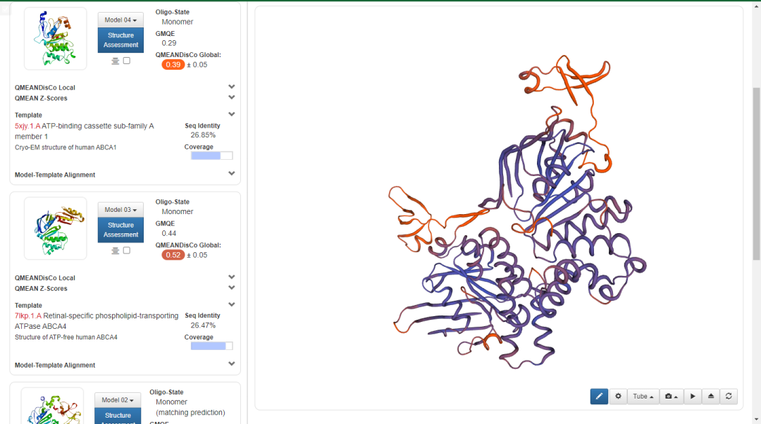 分子模拟第一弹——基于SWISS-MODEL的蛋白三维结构预测 - 哔哩哔哩