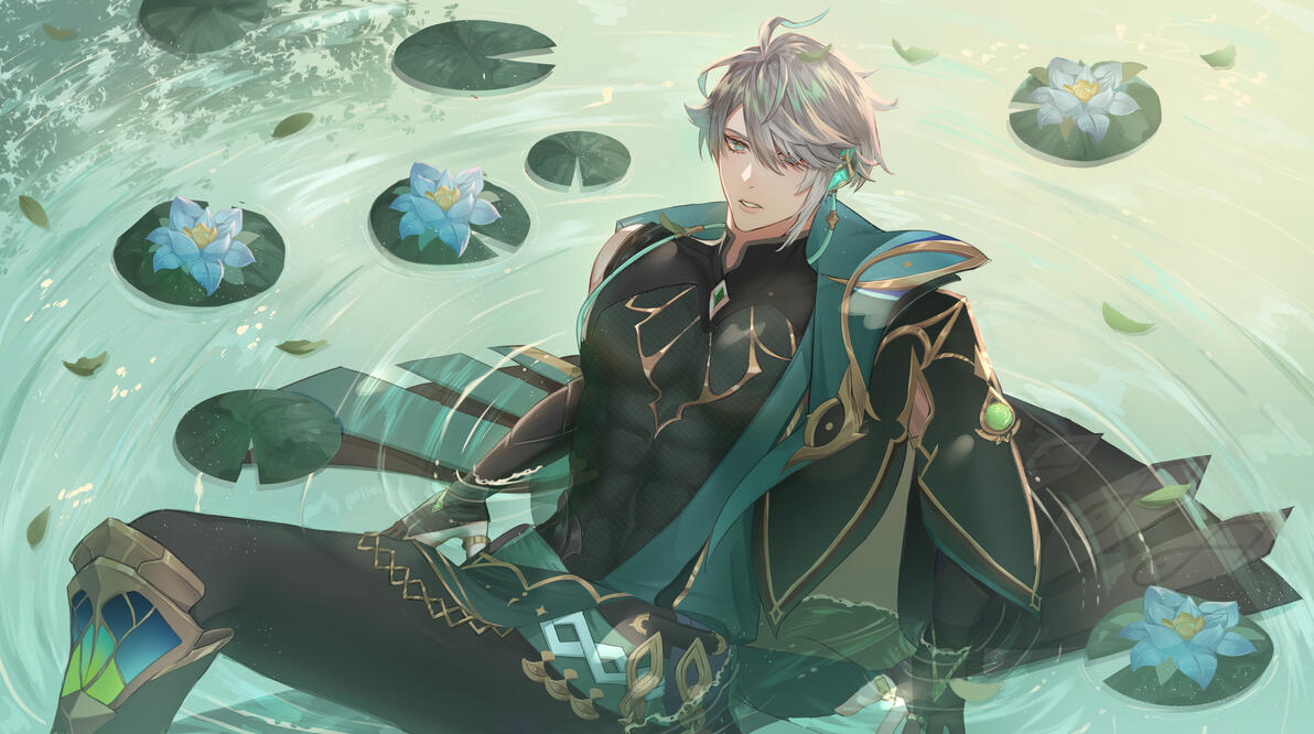 [原神壁纸] 2k壁纸—「艾尔海森：思而后行」 - 哔哩哔哩