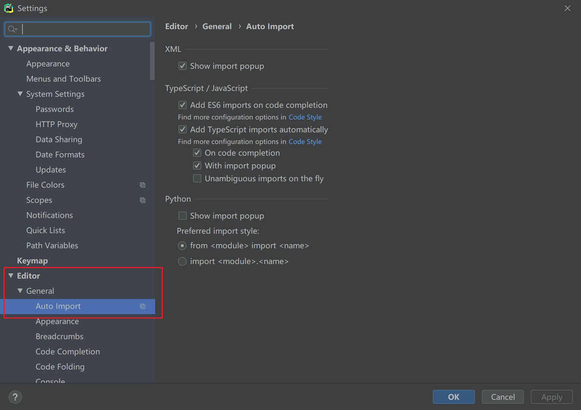pycharm设置自动导包 - 哔哩哔哩