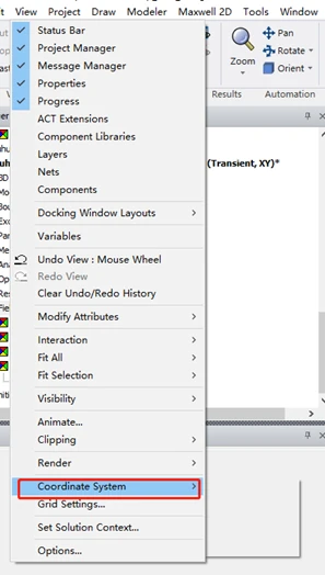 在maxwell软件里，怎么让坐标轴不显示在图形里？ - 哔哩哔哩