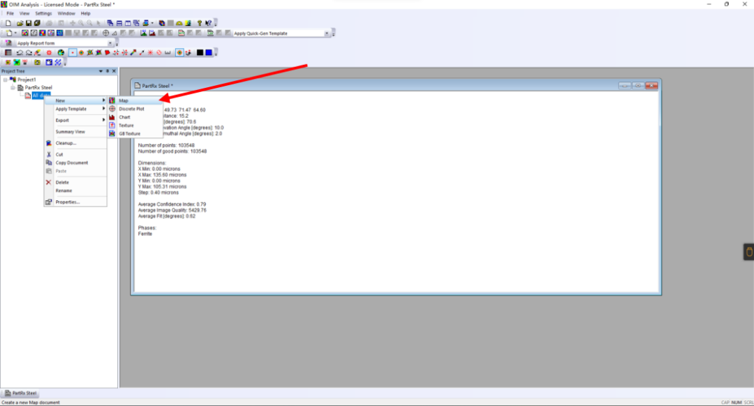 EBSD数据分析教程——OIM analysis中如何将schmidt map颜色映射到反极图中 - 哔哩哔哩