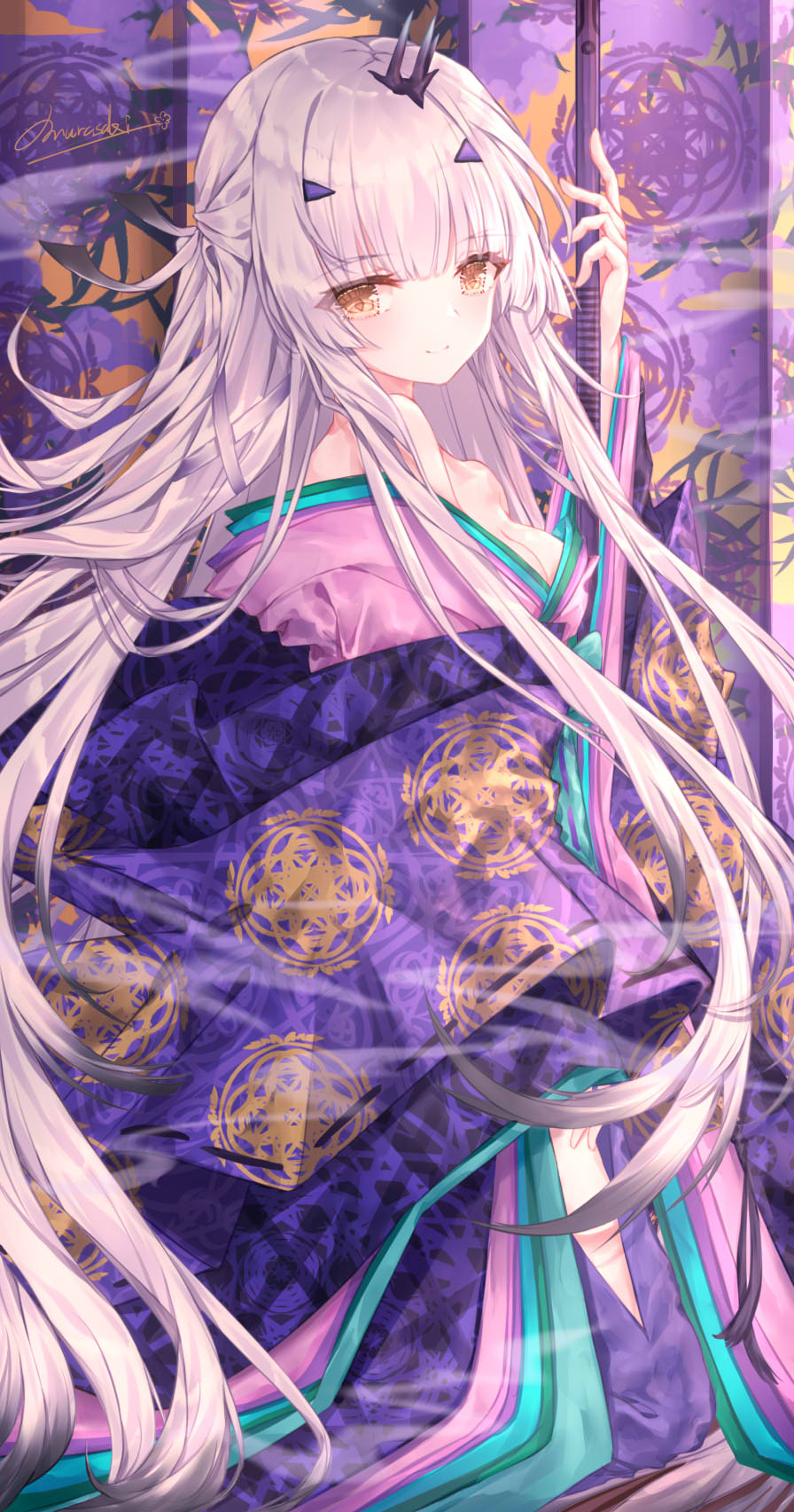 【Pixiv】FGO妖精骑士兰斯洛特（美露莘）七周年英灵梦装 平安京和装同人图合集 - 哔哩哔哩