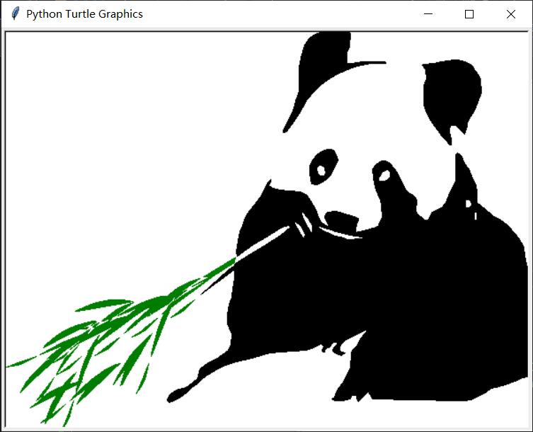 用python代码画出熊猫 哔哩哔哩 