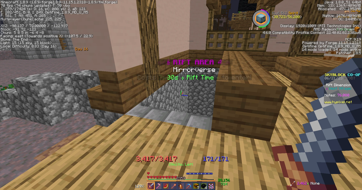 Hypixel Skyblock Rift west village - 哔哩哔哩