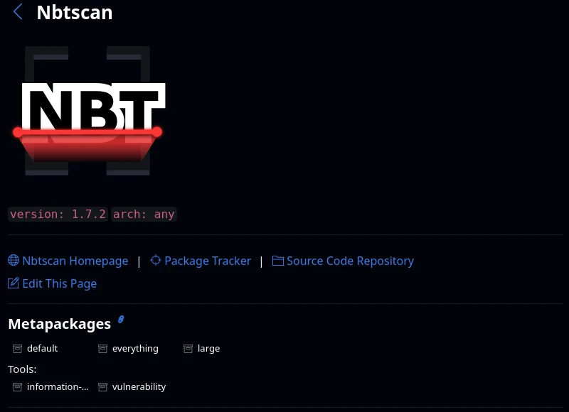 nbtscan：获取 NetBIOS 名称信息的网络扫描神器！全参数详细教程！Kali Linux教程！ - 哔哩哔哩