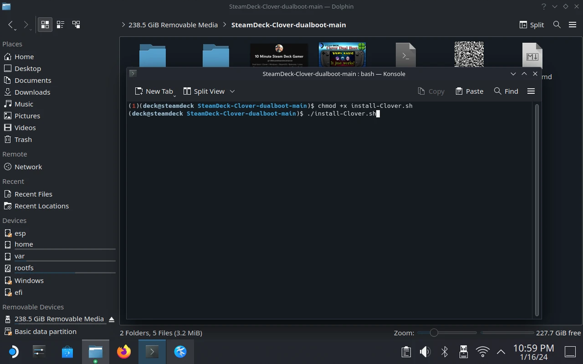 Steam Deck单盘双系统+Clover-dualboot引导安装流程 - 哔哩哔哩