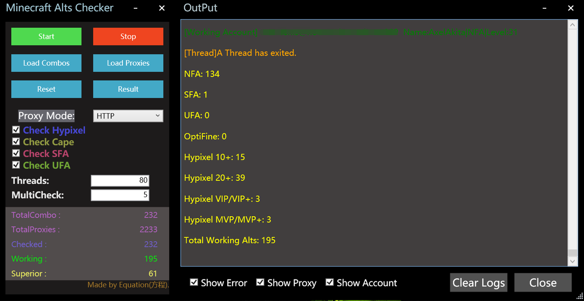 Minecraft Account Checker - 哔哩哔哩