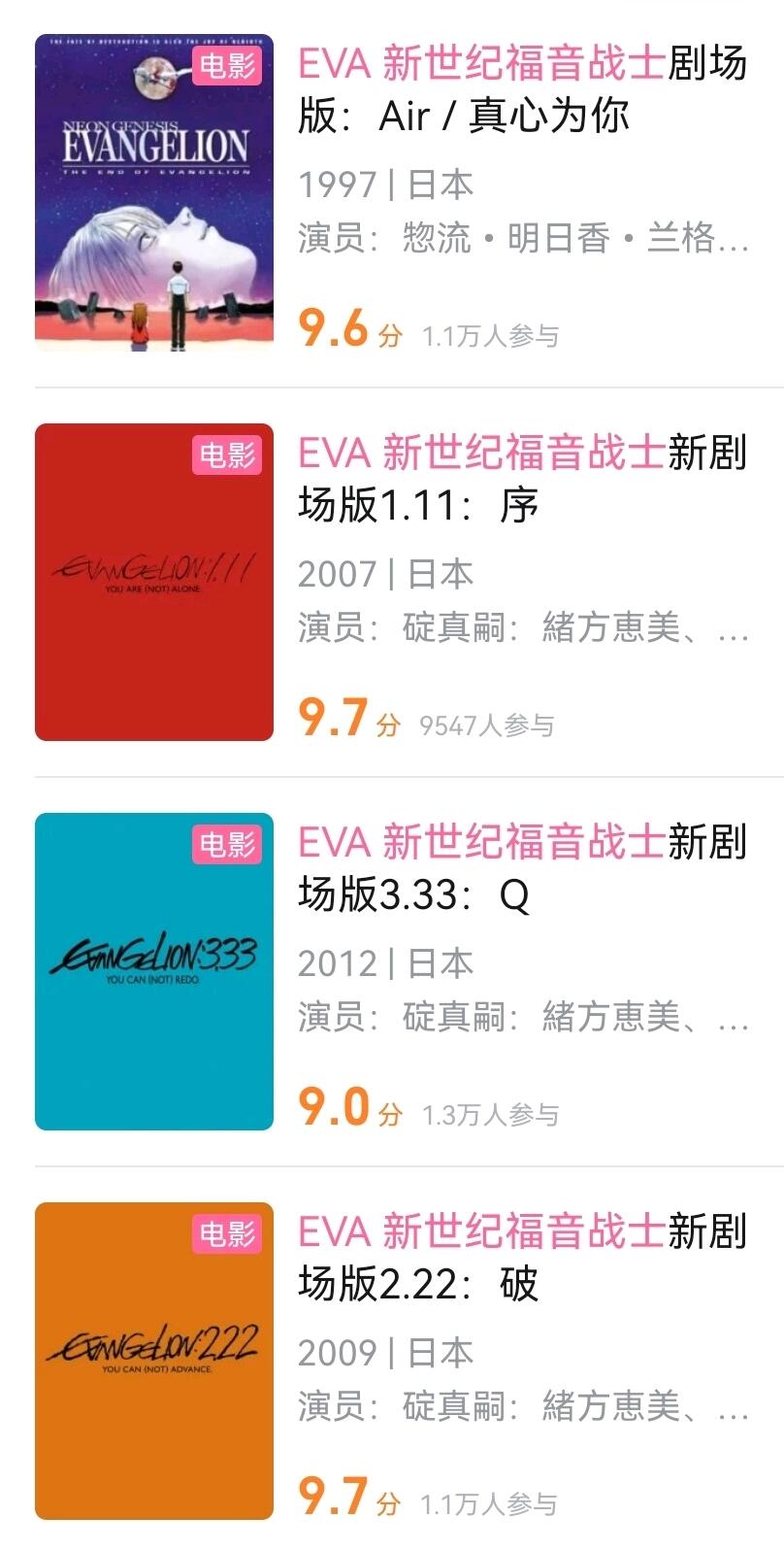 推荐一下《新世纪福音战士》（/eva）观看顺序 - 哔哩哔哩