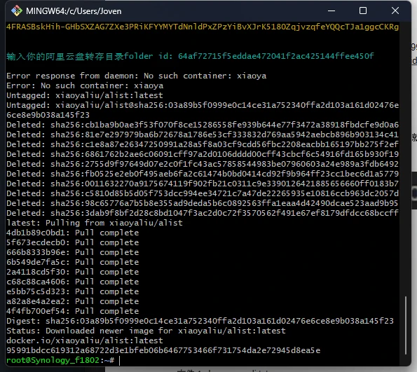 群晖Container Manager（Docker）安装小雅Alist - 哔哩哔哩
