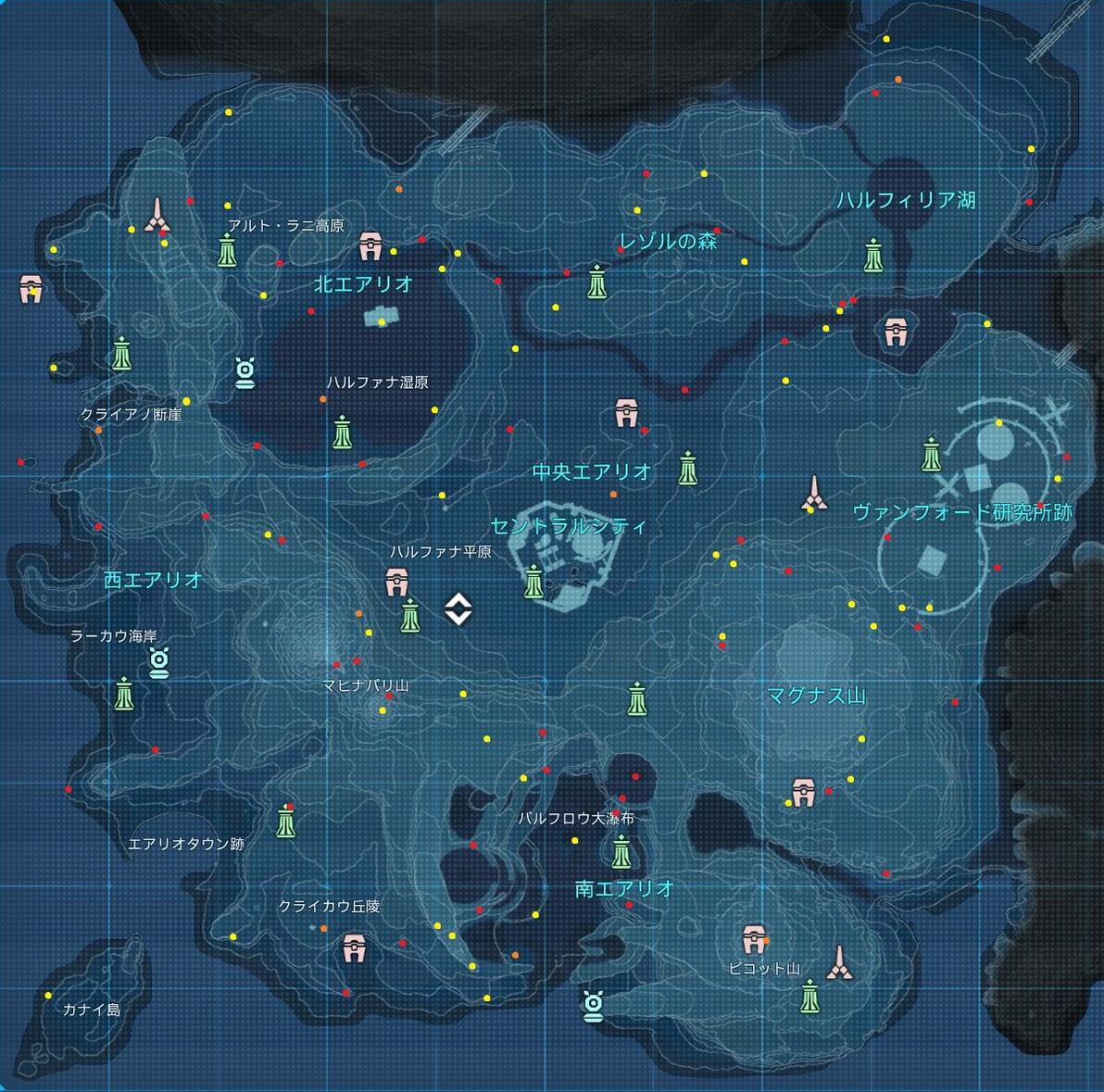 PSO2 NGS 全地图点位（塔，红箱，老练，各种活动等）2023.6.7更新 - 哔哩哔哩