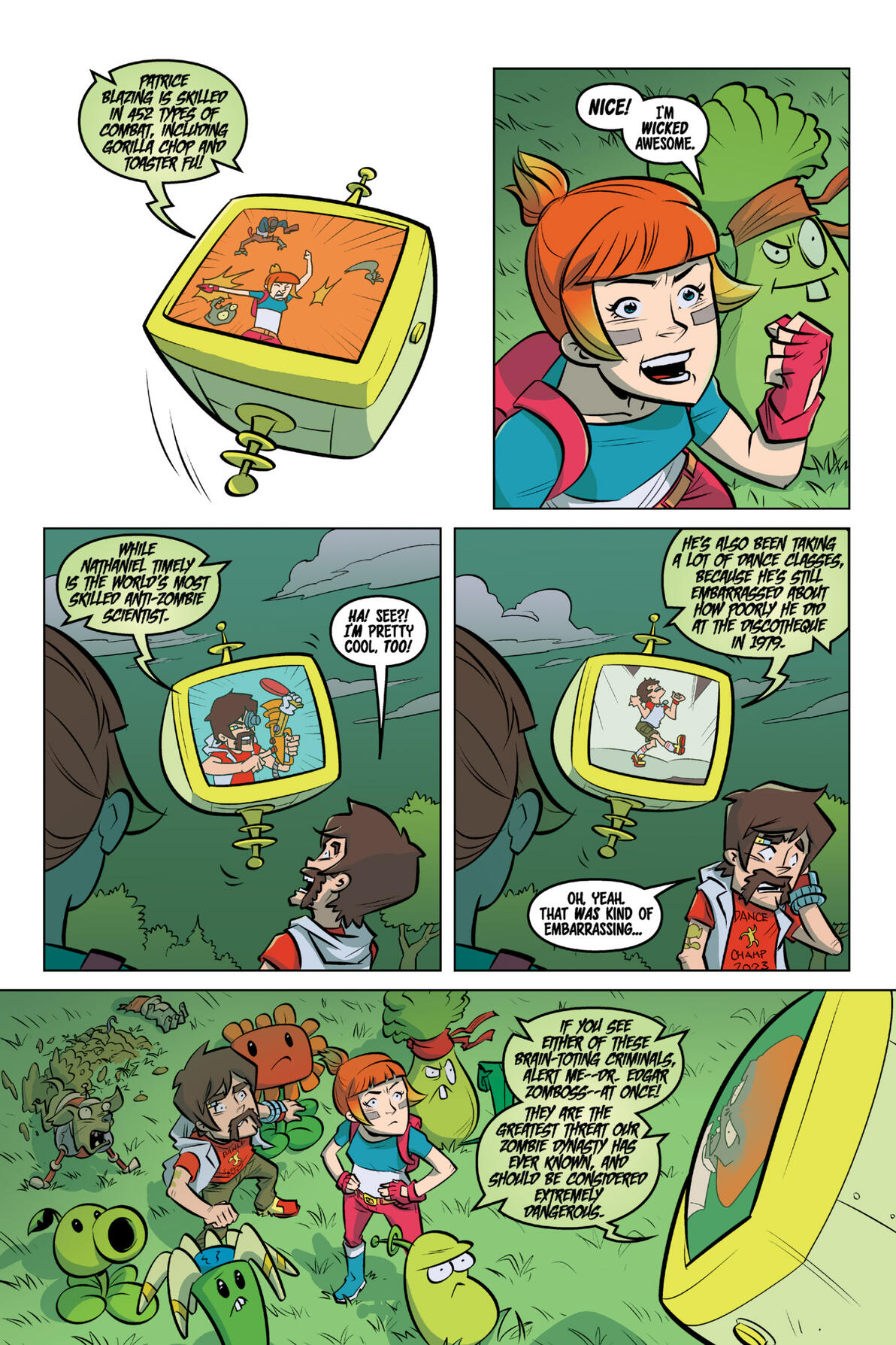 《Plants vs Zombies》（植物大战僵尸）漫画高清彩色电子扫描原版，合订本2 - 哔哩哔哩