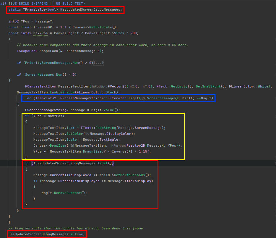 UE4 AddOnScreenDebugMessage实现原理详解 - 哔哩哔哩