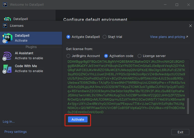 DataSpell2024.1最新版免费激活破解安装教程（附激活工具+激活码）-永久持续更新 - 哔哩哔哩